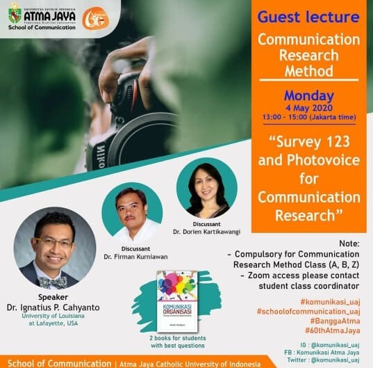Guest Lecture Communication Research Method: Survey 123 and Photovoice for Communication Research